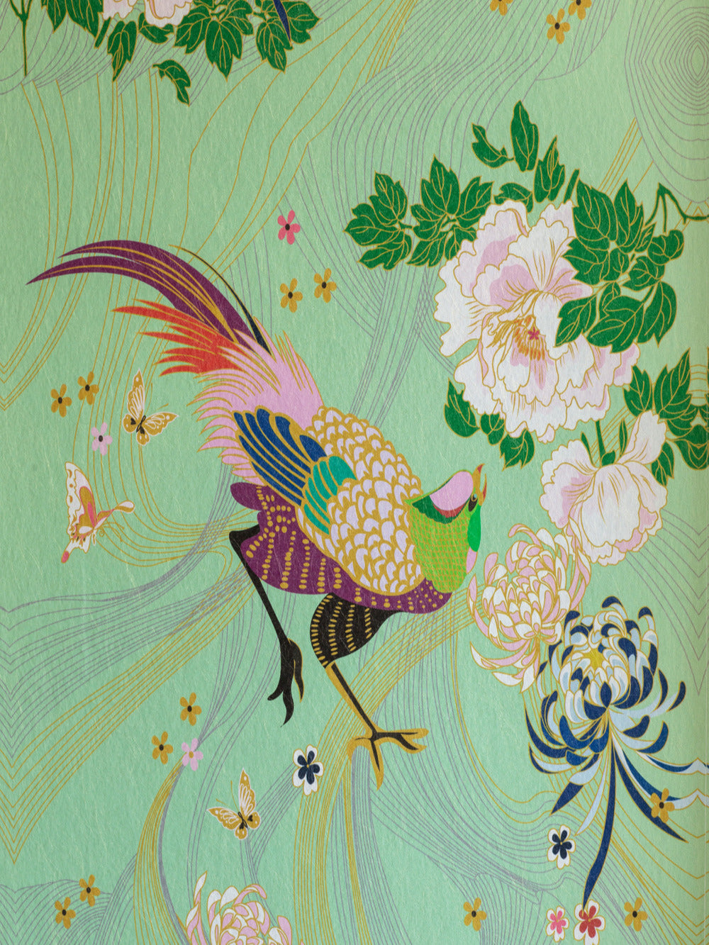 Phoenix Green Wallpaper – Wendy Morrison Design