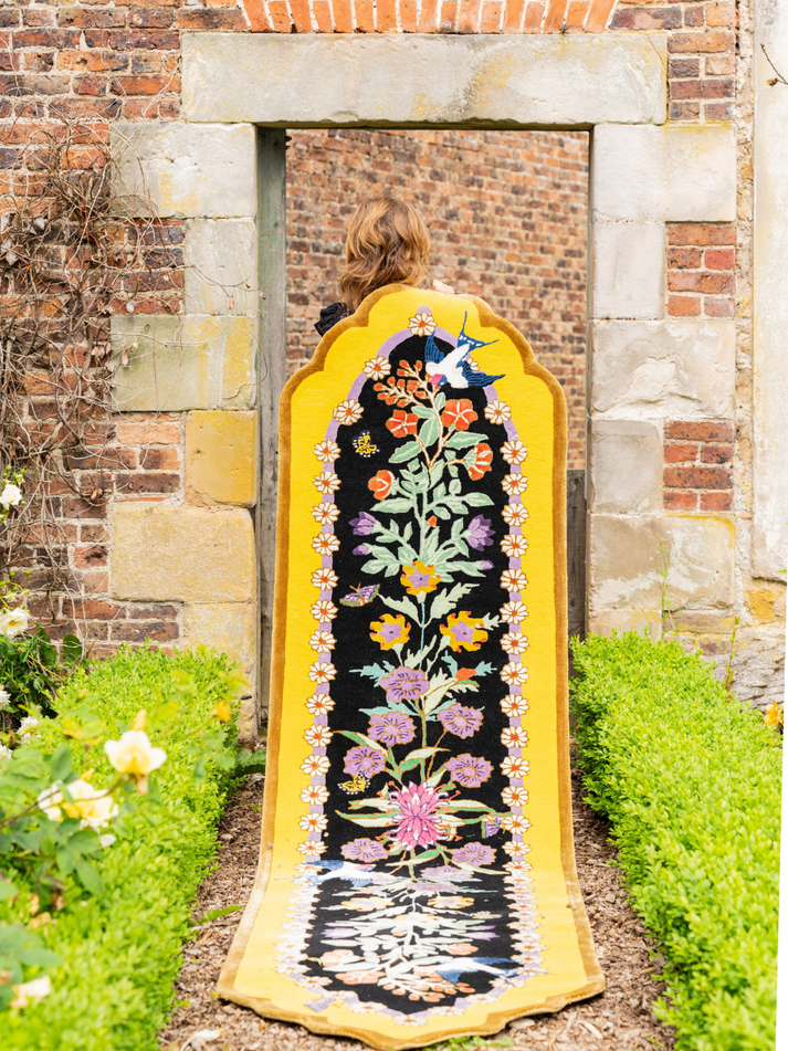 Mughal Flower Show - Hand Tufted Runner – Wendy Morrison