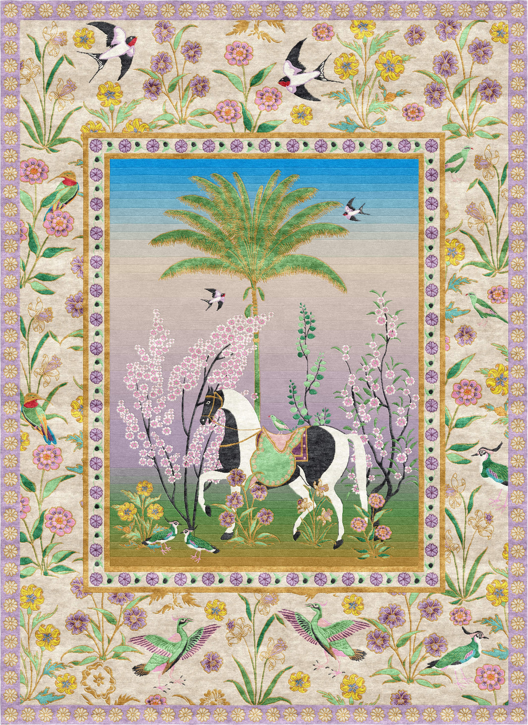 Mughal Flower Show - Hand Tufted Runner – Wendy Morrison