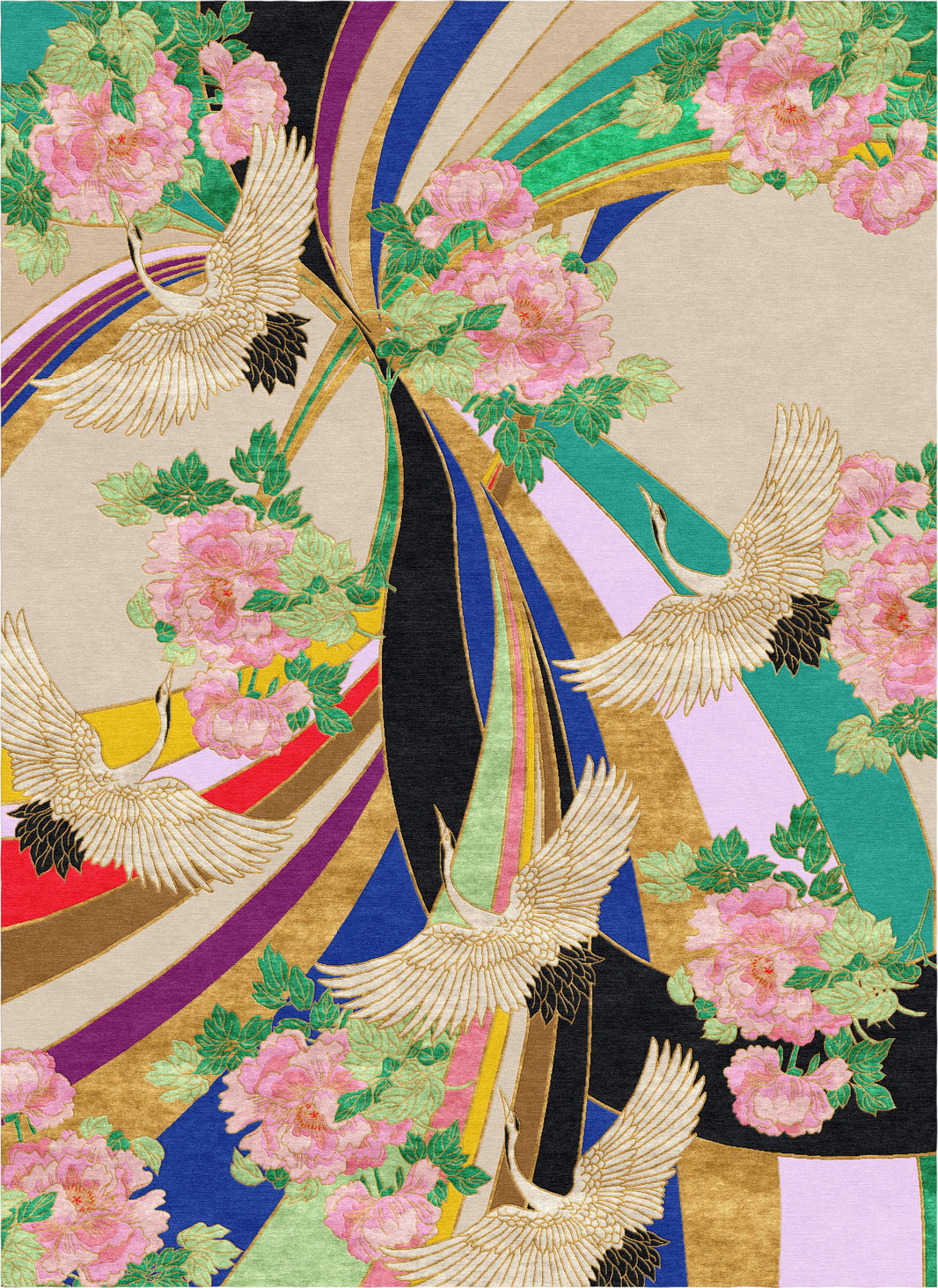 Chinoiserie rugs, wallpaper & fabric by Wendy Morrison.