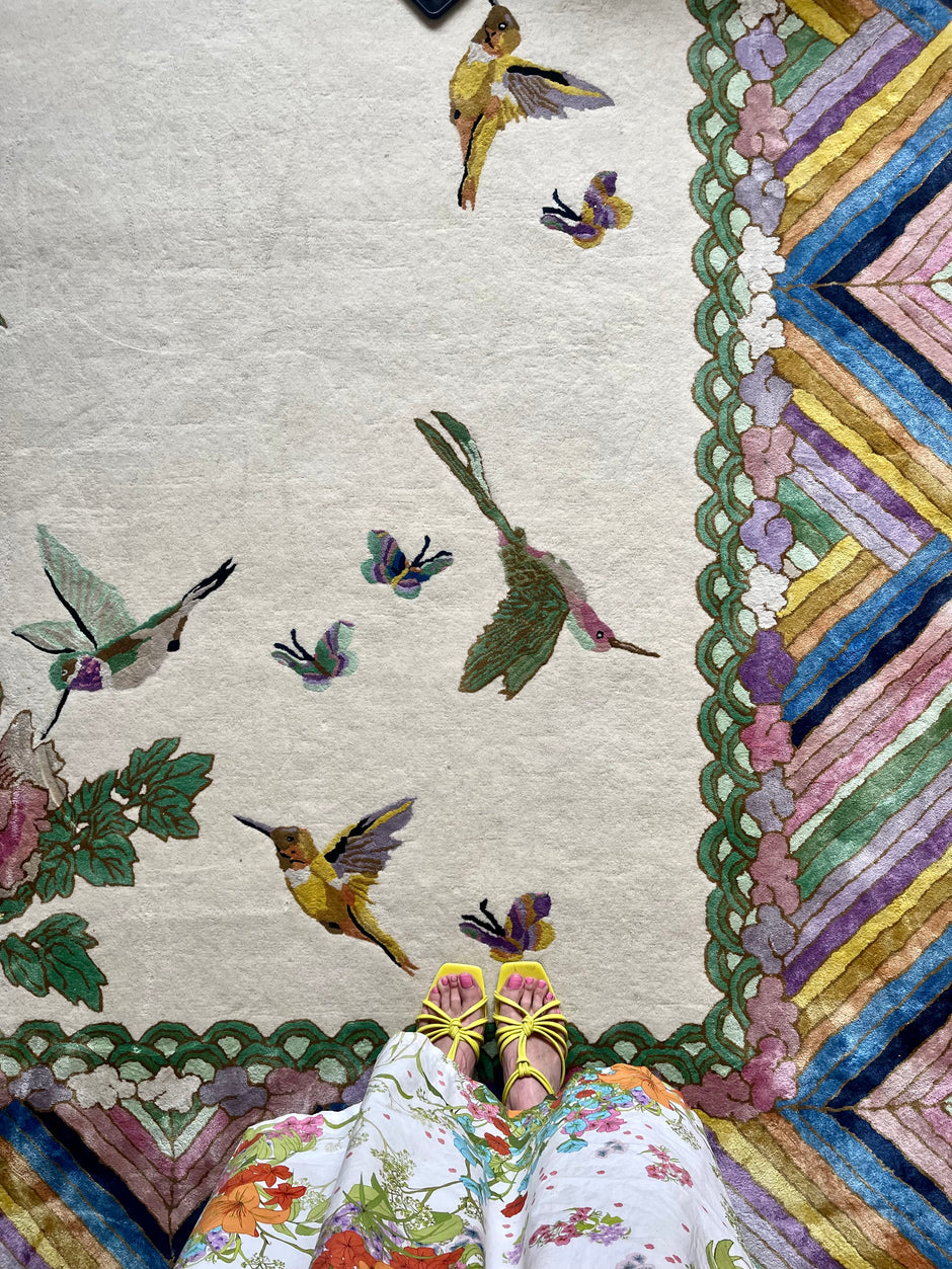 Chinoiserie rugs, wallpaper & fabric by Wendy Morrison.