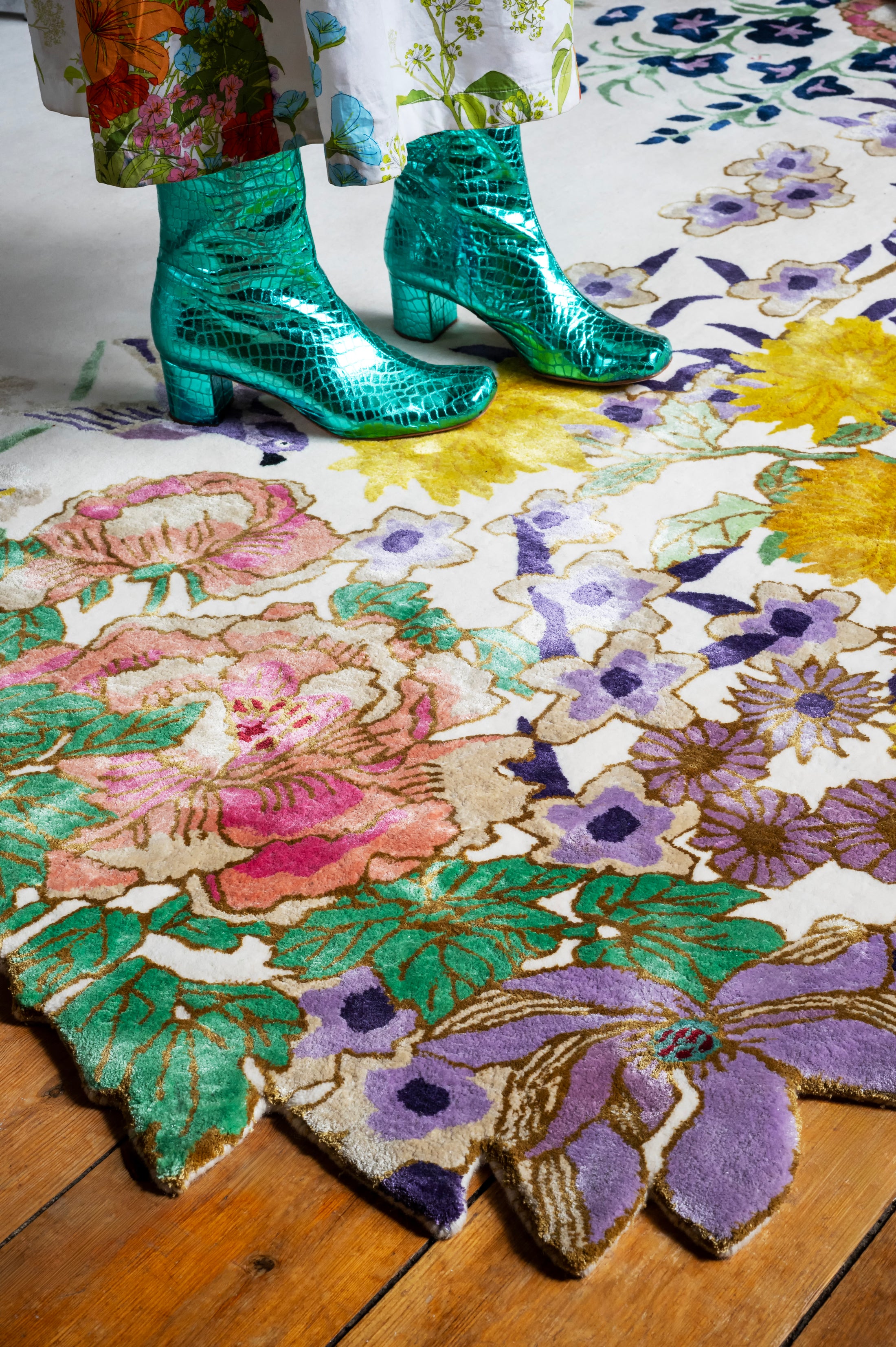 One Hundred Flowers - Hand Tufted Rug – Wendy Morrison