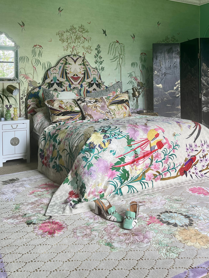 Floral Jewels - Hand Knotted Rug – Wendy Morrison