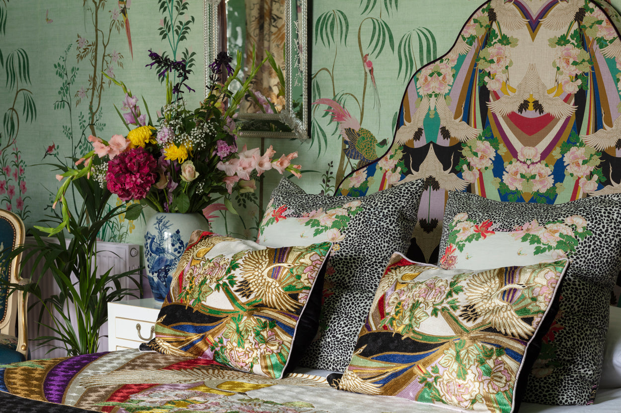 Chinoiserie rugs, wallpaper & fabric by Wendy Morrison.