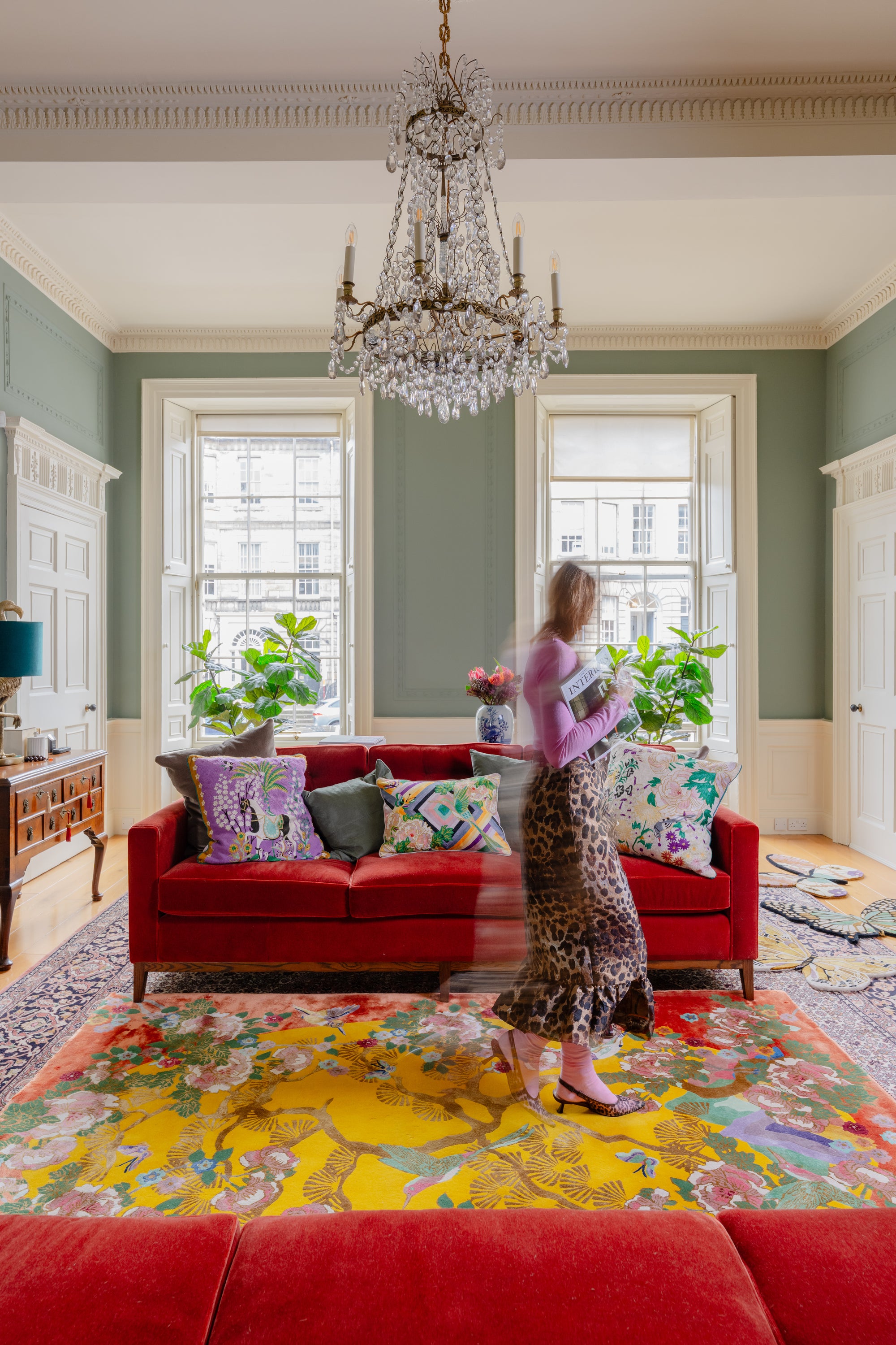 Chinoiserie rugs, wallpaper & fabric by Wendy Morrison.