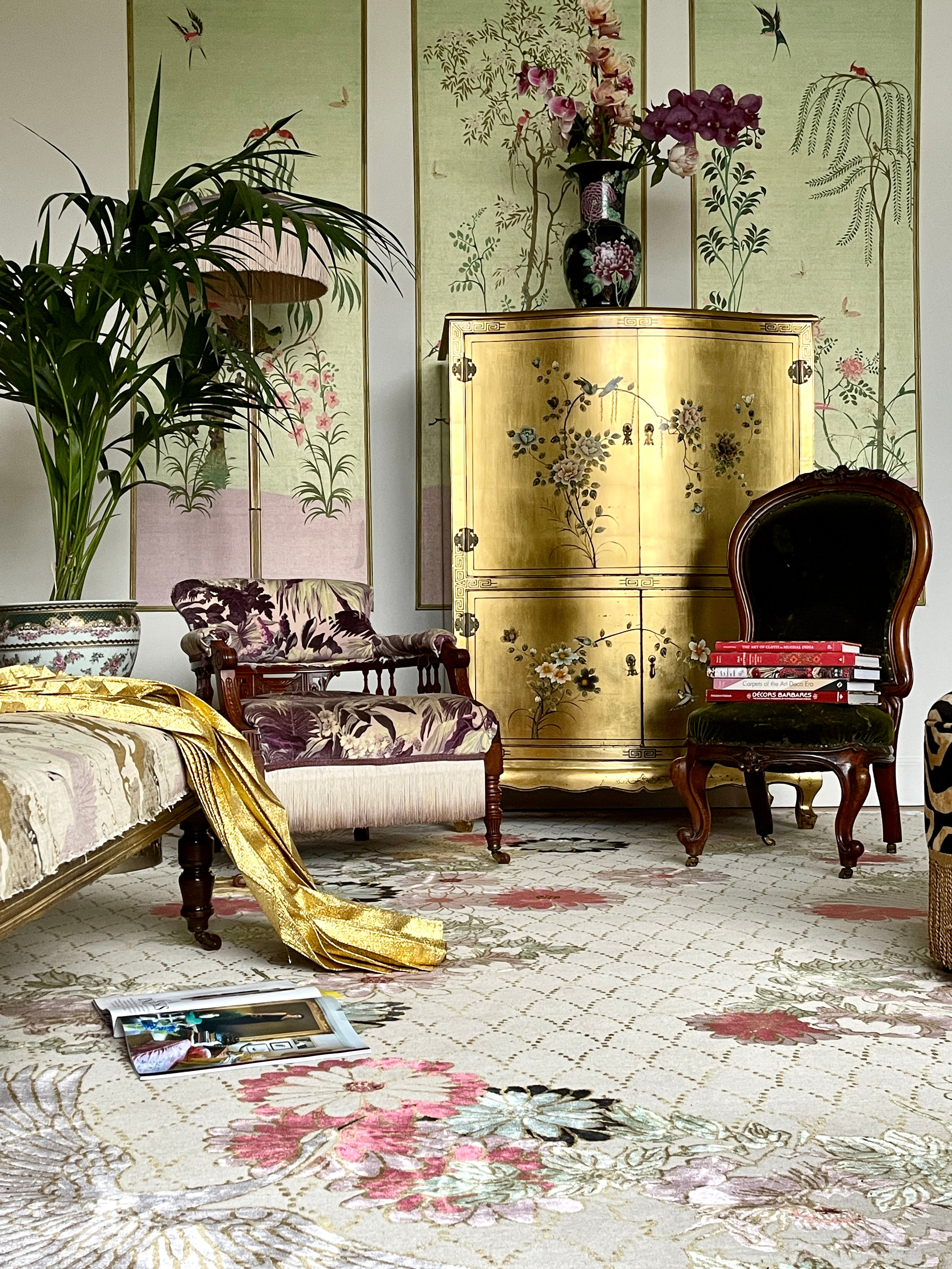 Floral Jewels - Hand Knotted Rug – Wendy Morrison